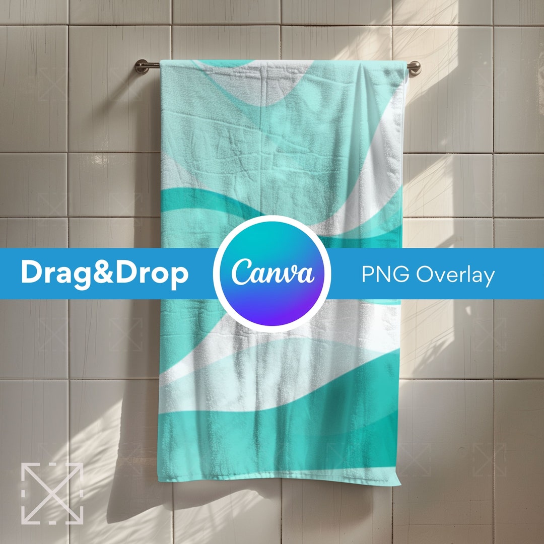 Hanging Towel Mockup, Towel Mockups, Blank Towel, Towel Drag and Drop ...