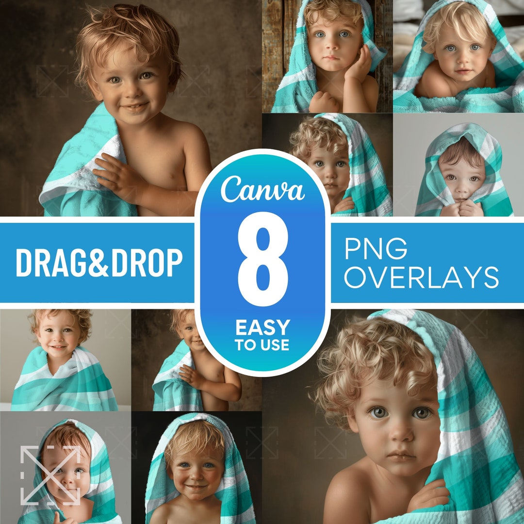 8 Boy Towel Mockups, Towel Mockups, Blank Towel, Towel Drag and Drop ...