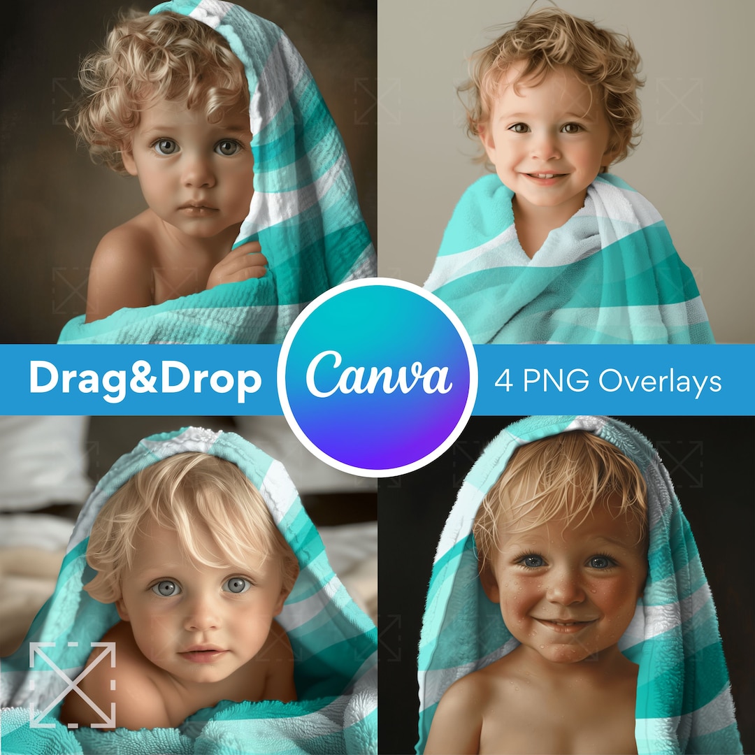 4 Boy Towel Mockups, Towel Mockups, Blank Towel, Towel Drag and Drop ...