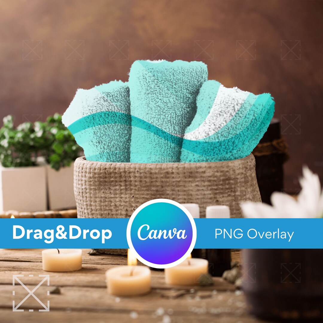 Folded Towel Mockup, Towel Mockups, Blank Towel, Towel Drag and Drop ...