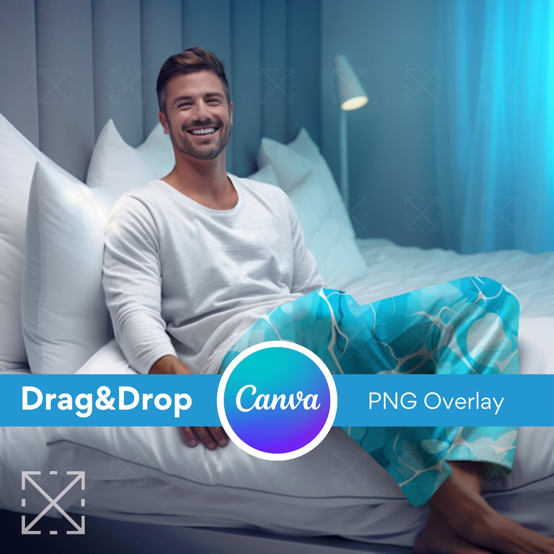 Pajama Pants Mockup, Pajama Mockups, Drag and Drop Mockup, PNG, Canva ...
