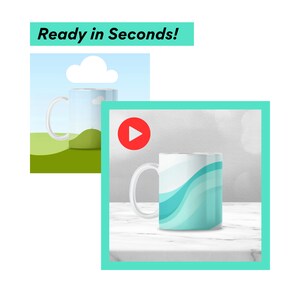 Spinning 11oz Mug Mockup Change Background, Spinning Mug Mockup, Video ...