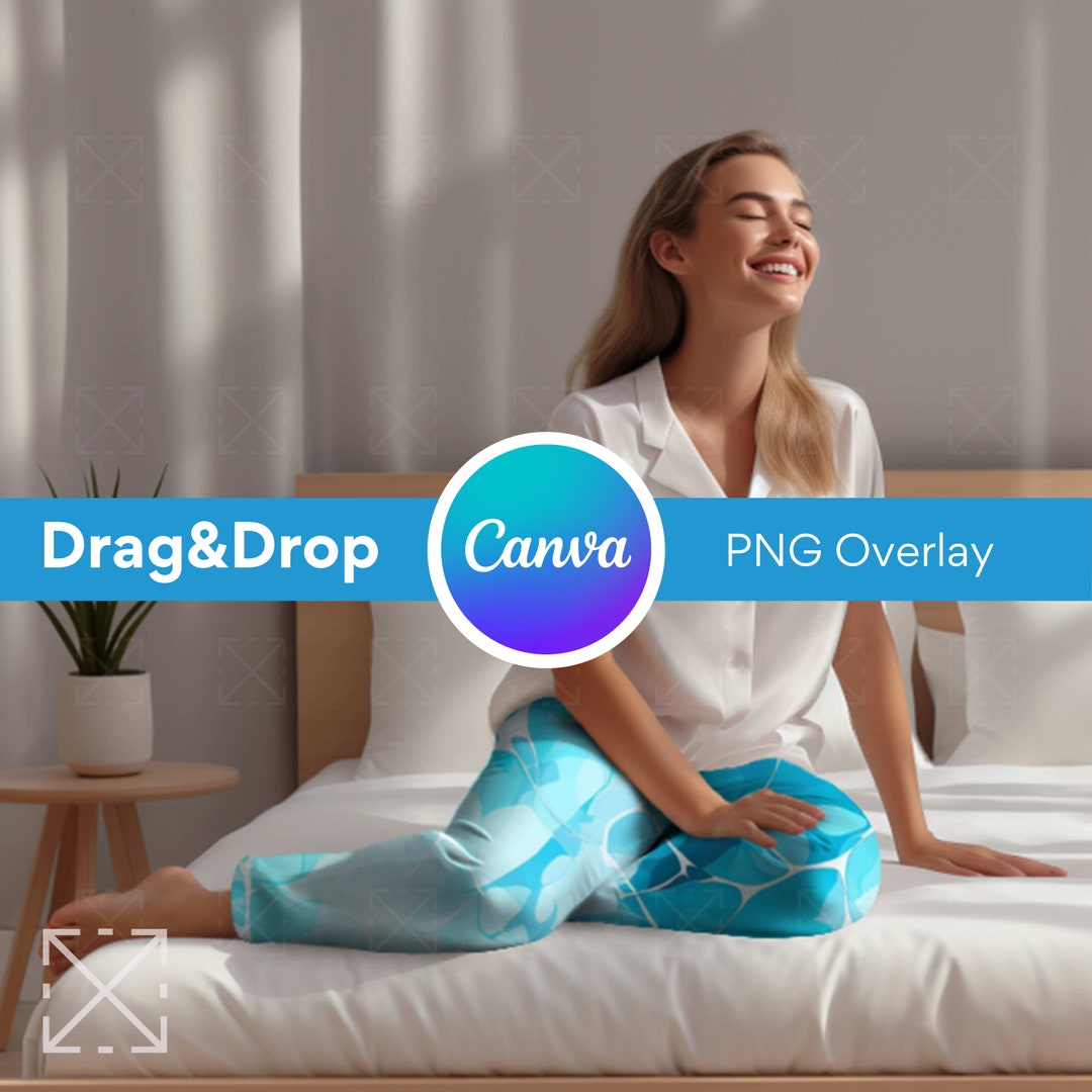 Pajama Pants Mockup, Pajama Mockups, Drag and Drop Mockup, PNG, Canva ...