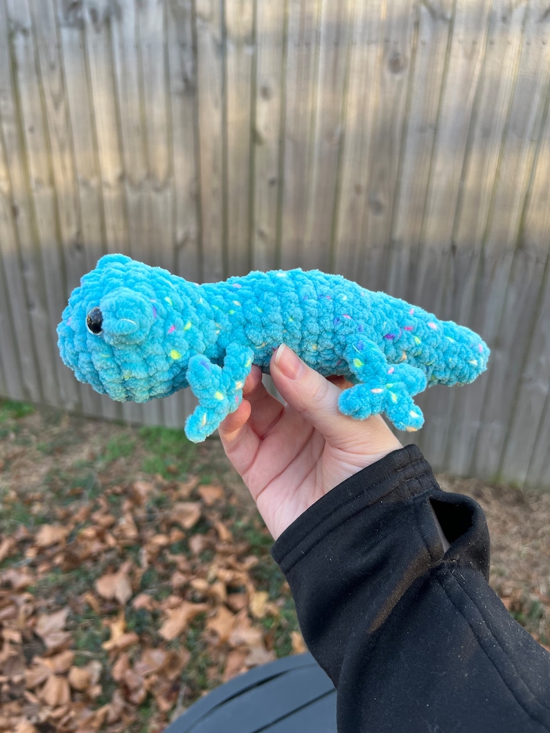 Crochet Gecko Plushie Lizard Stuffed Animal Handmade Gift Amigurumi - Etsy