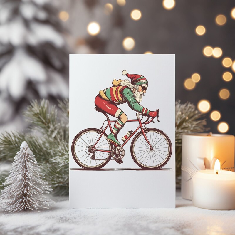 Bike Christmas Cards - Etsy