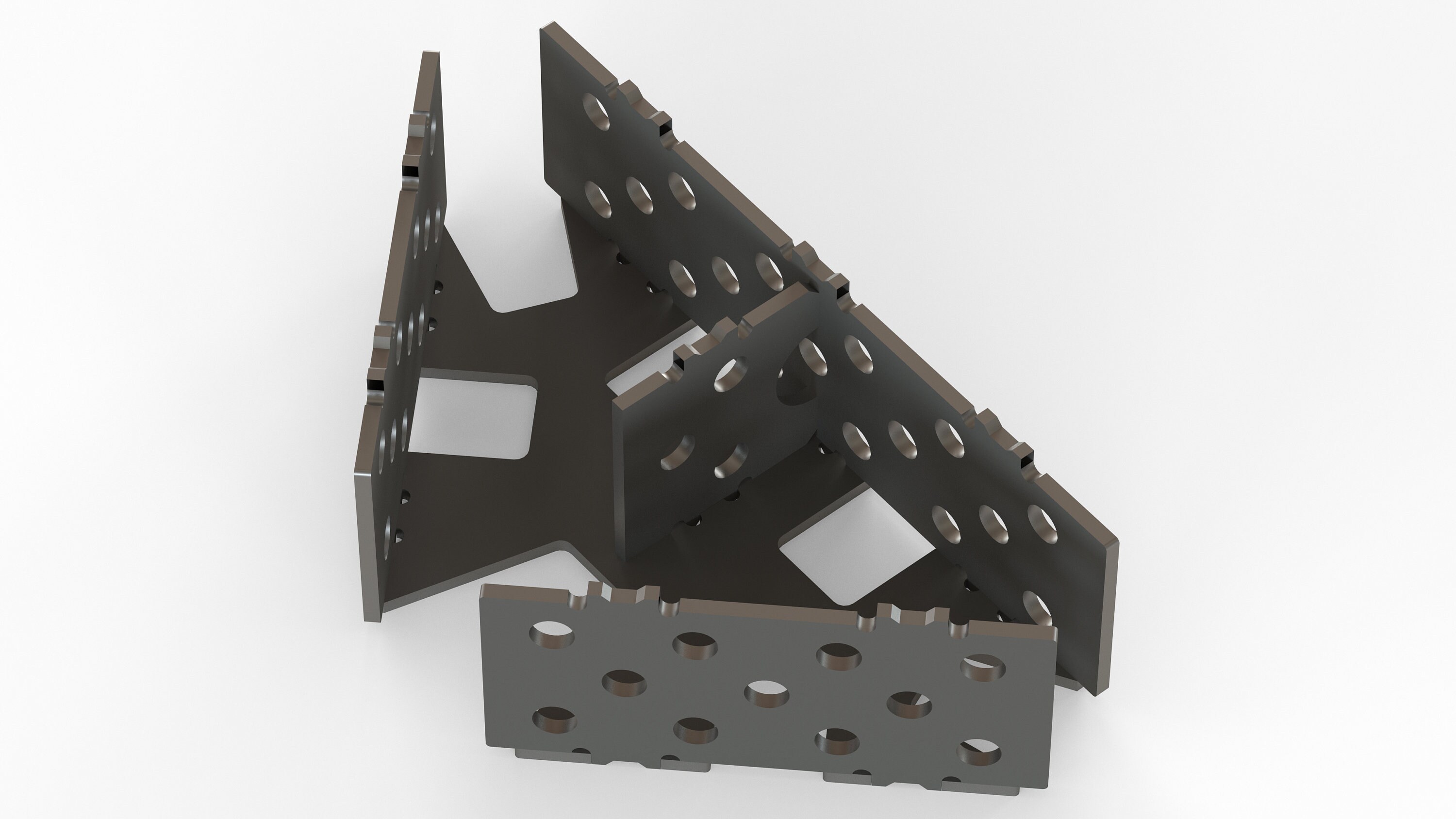 Clamping Fixture Square Set With Full Corner Access for Welding. CNC ...