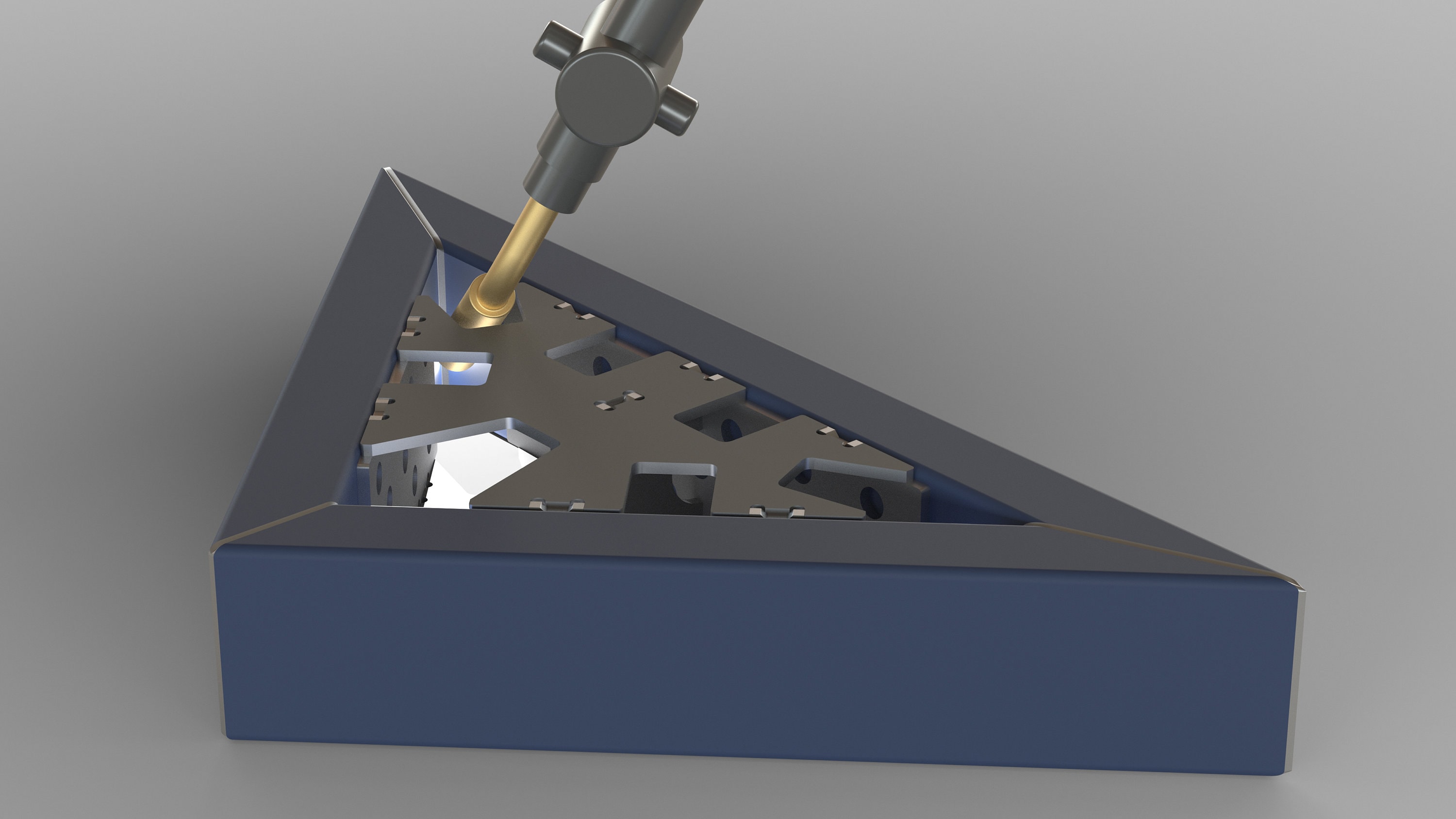 Clamping Fixture Square Set With Full Corner Access for Welding. CNC ...