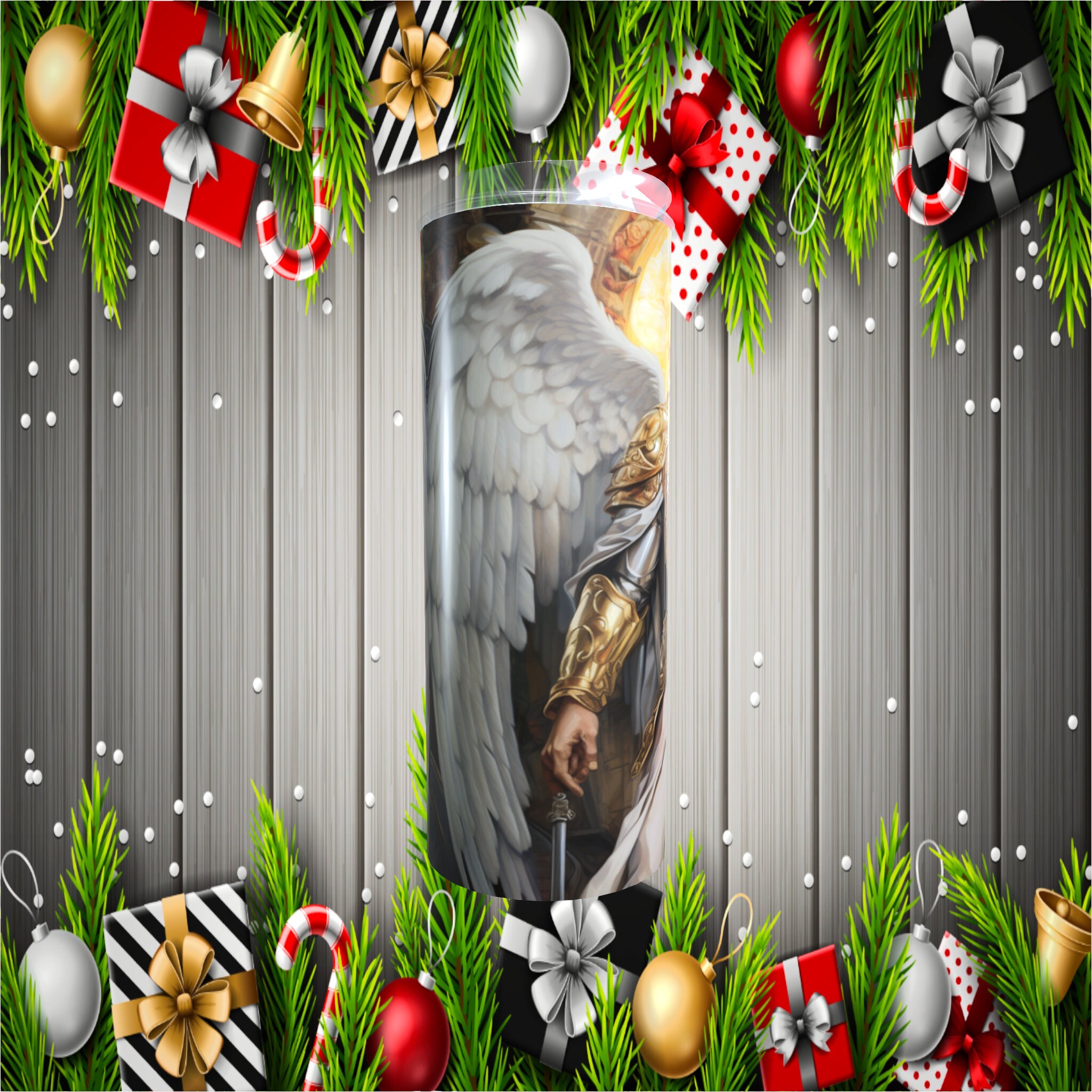 Divine Elevation: Archangel Gabriel Tumbler Wrap Premium - Etsy