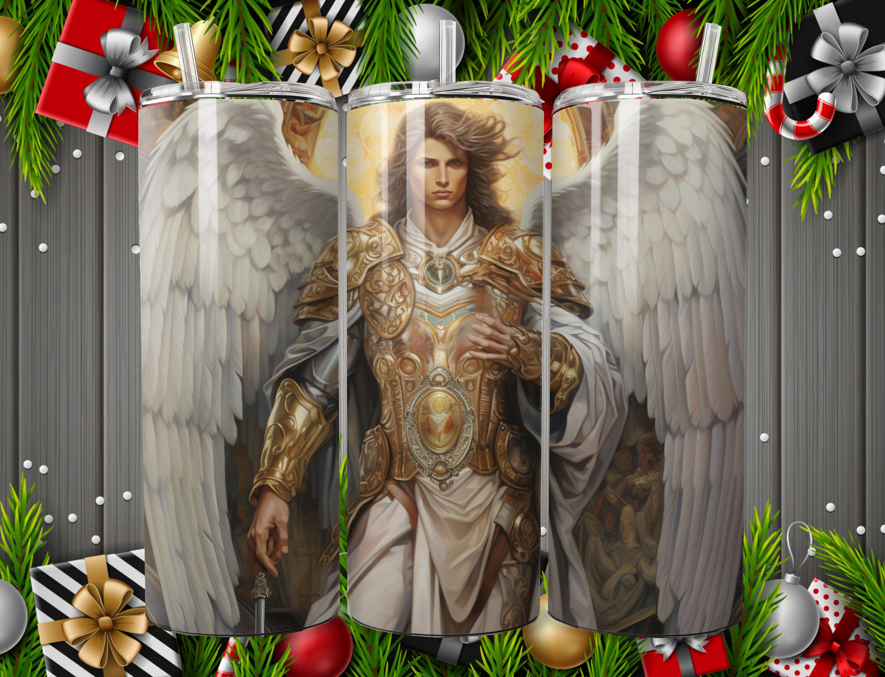 Divine Elevation: Archangel Gabriel Tumbler Wrap Premium - Etsy