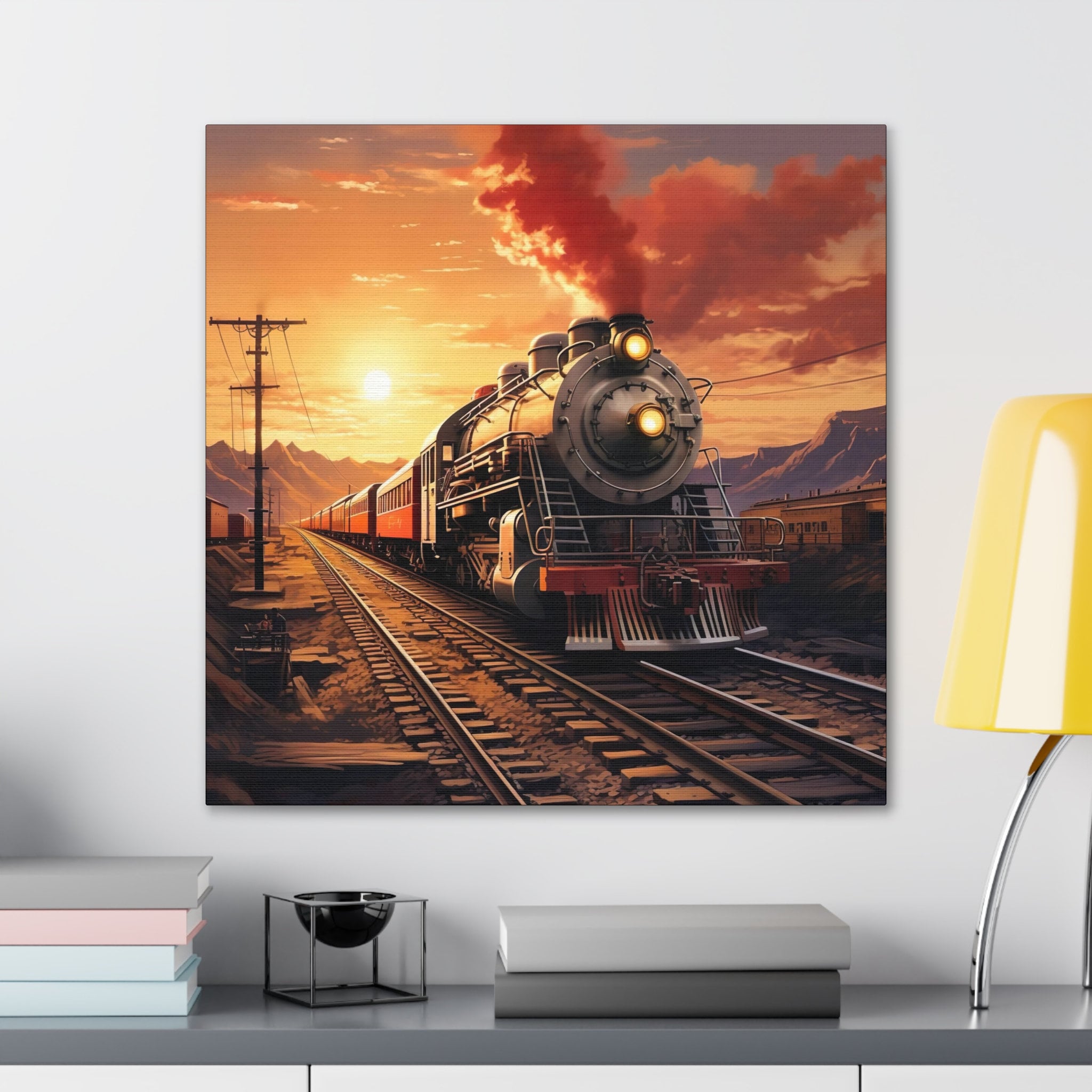 Vintage Train Canvas Art: Nostalgic Décor for Railway Enthusiasts ...