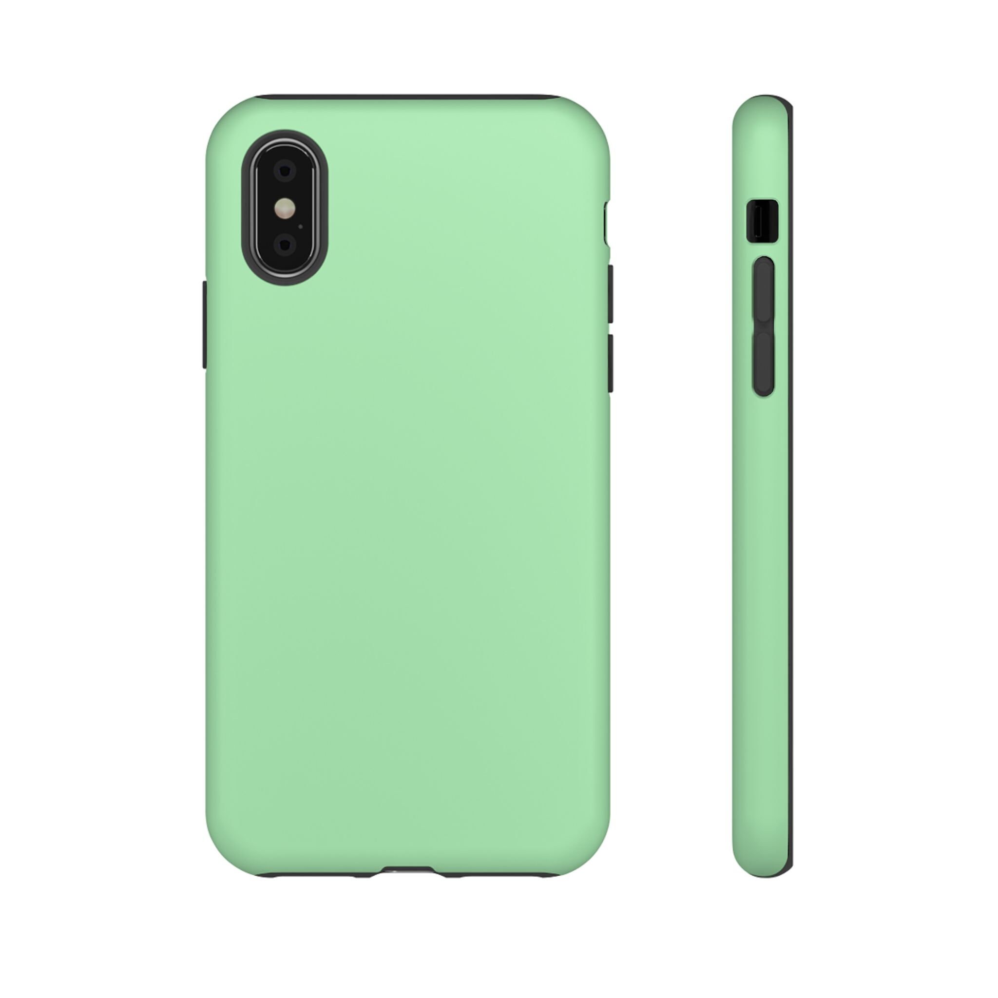 Light Mint Green Sleek and Durable Protective Tough Phone Case - Etsy