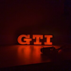 Volkswagen GTI Badge 3D Printed Light Unique Garage or Decor - Etsy