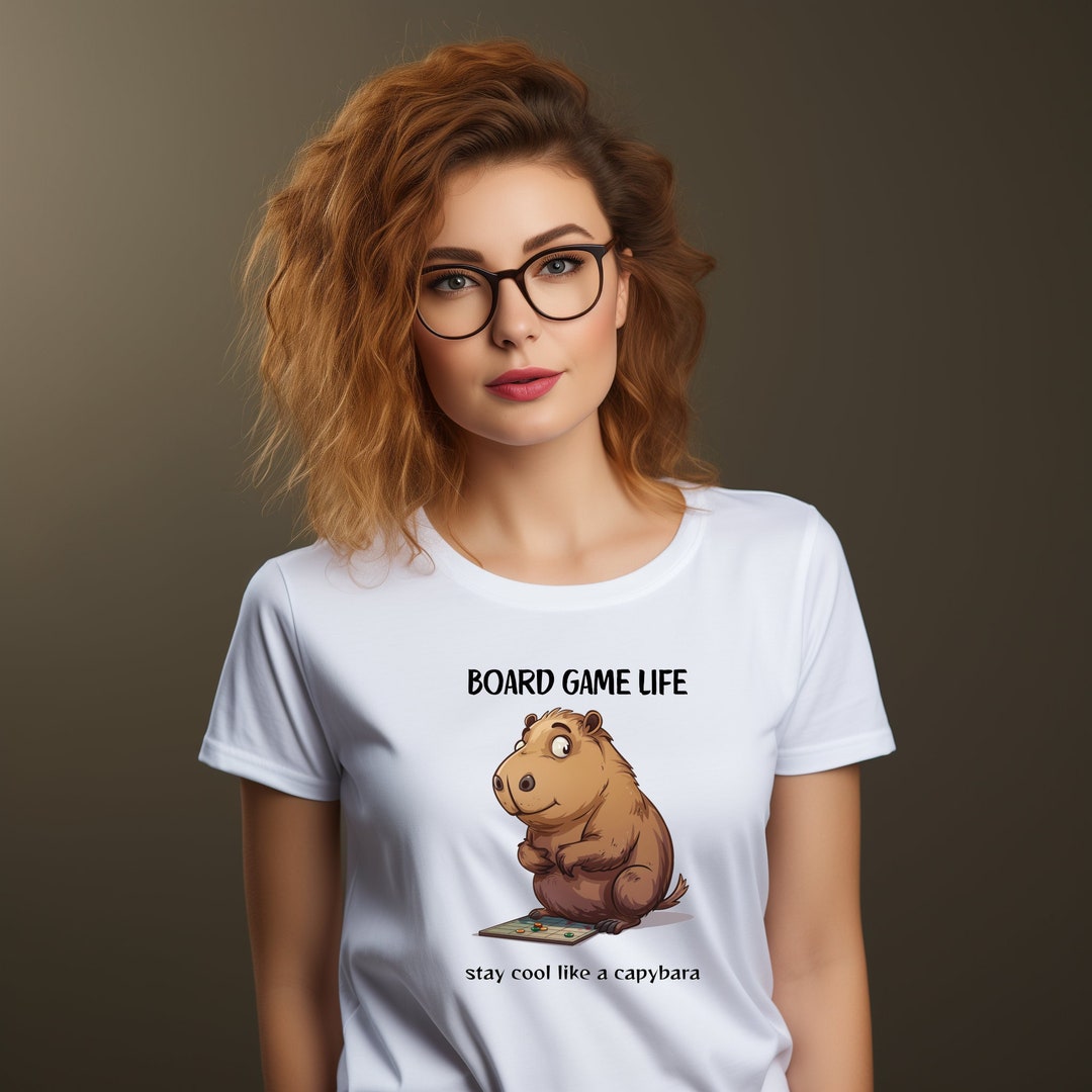 Board Game Life Stay Cool Like a Capybara, Capybara Tshirt, Board Game ...