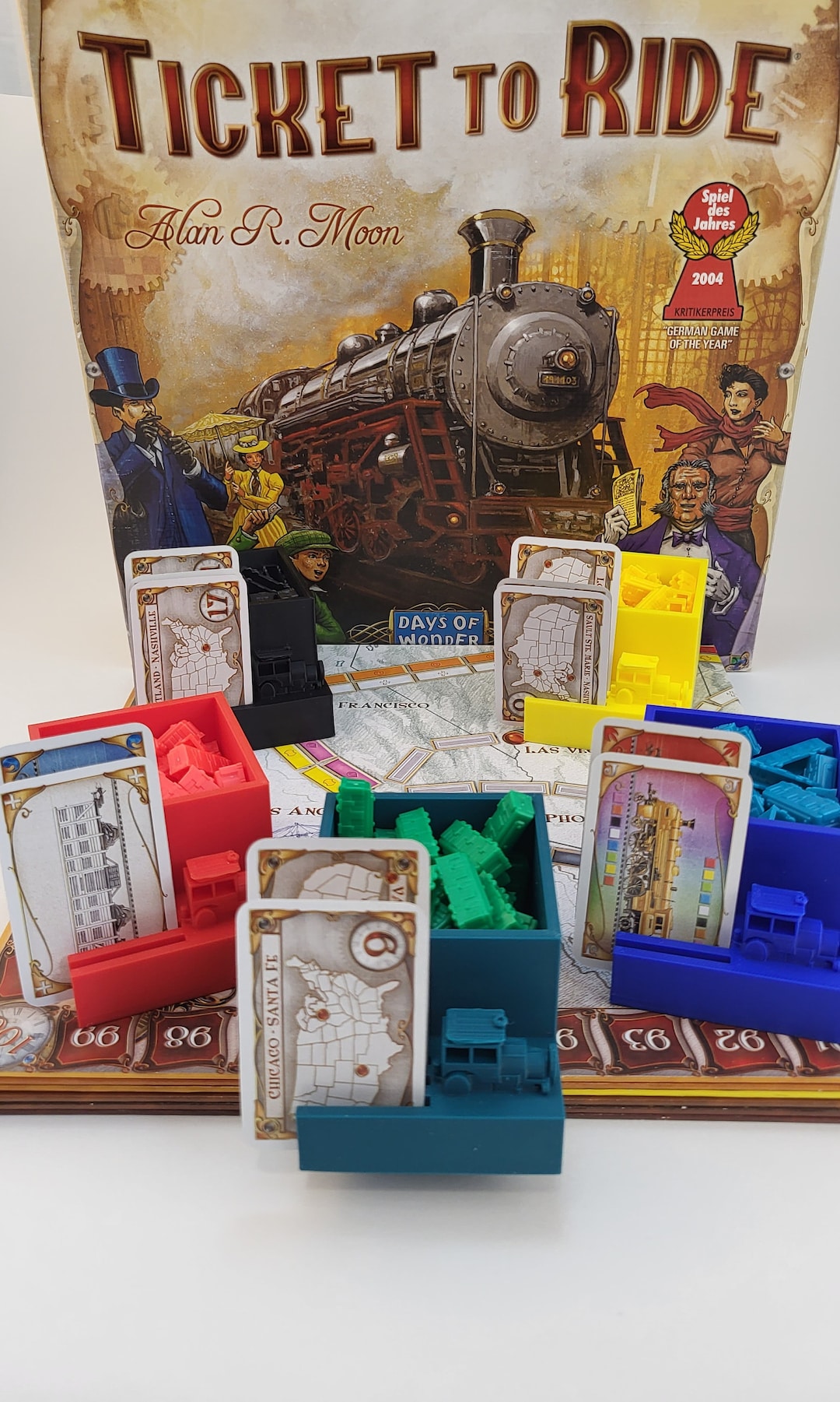 Ticket to Ride Insert Set for Board Game Organization and Faster Set Up ...