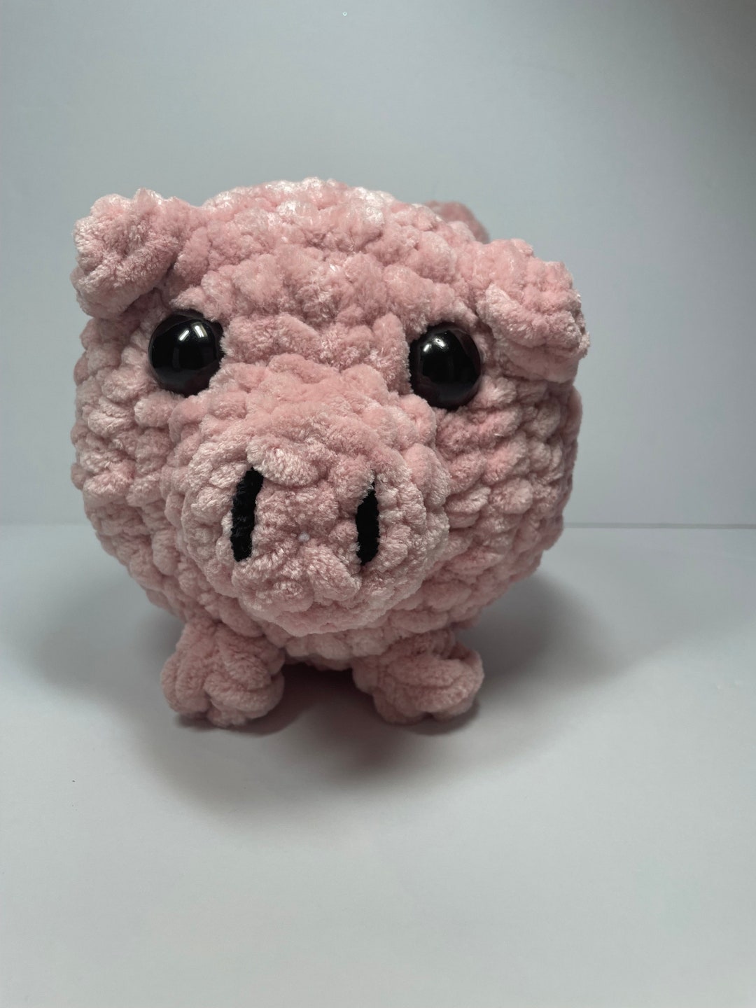 Crochet Pig - Plush Amigurumi Piggy - Crocheted Piglet - Pink Pig ...