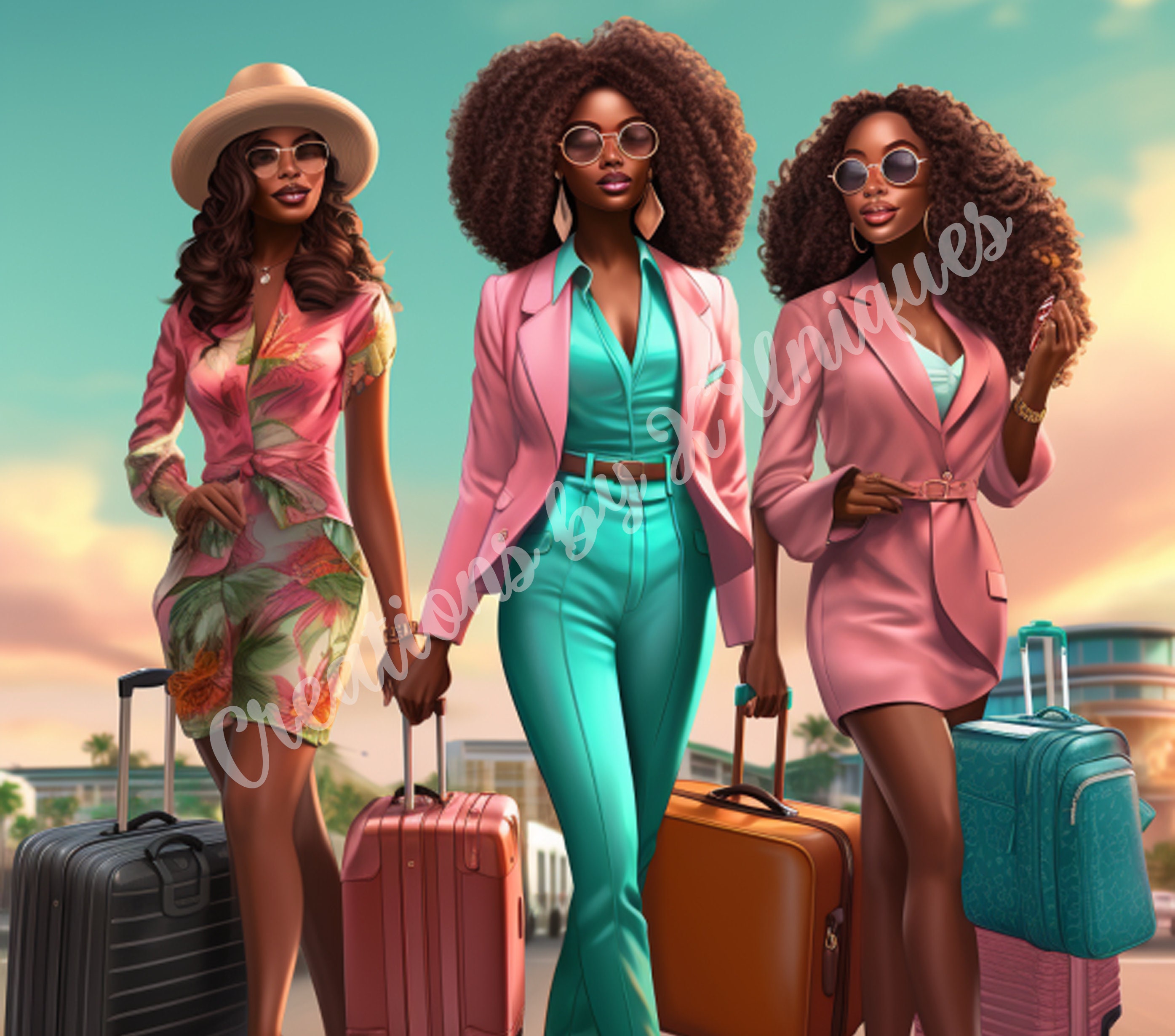 Girls Trip, Sublimation, Black Girl, Black Woman, PNG, Black Girls ...