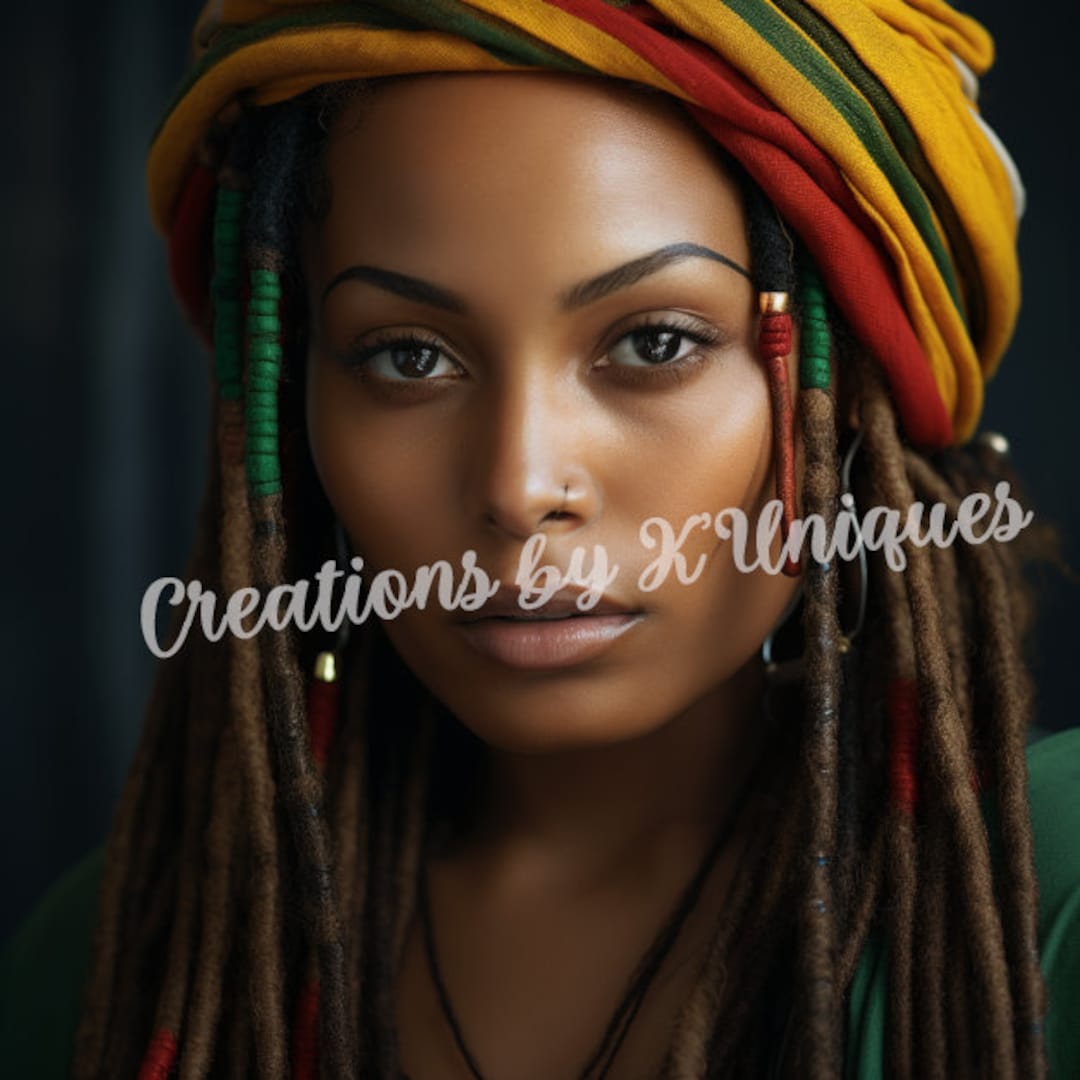 Sublimation , Black Woman, PNG, Black Girl Boss, Locs, Melanin, Rasta ...