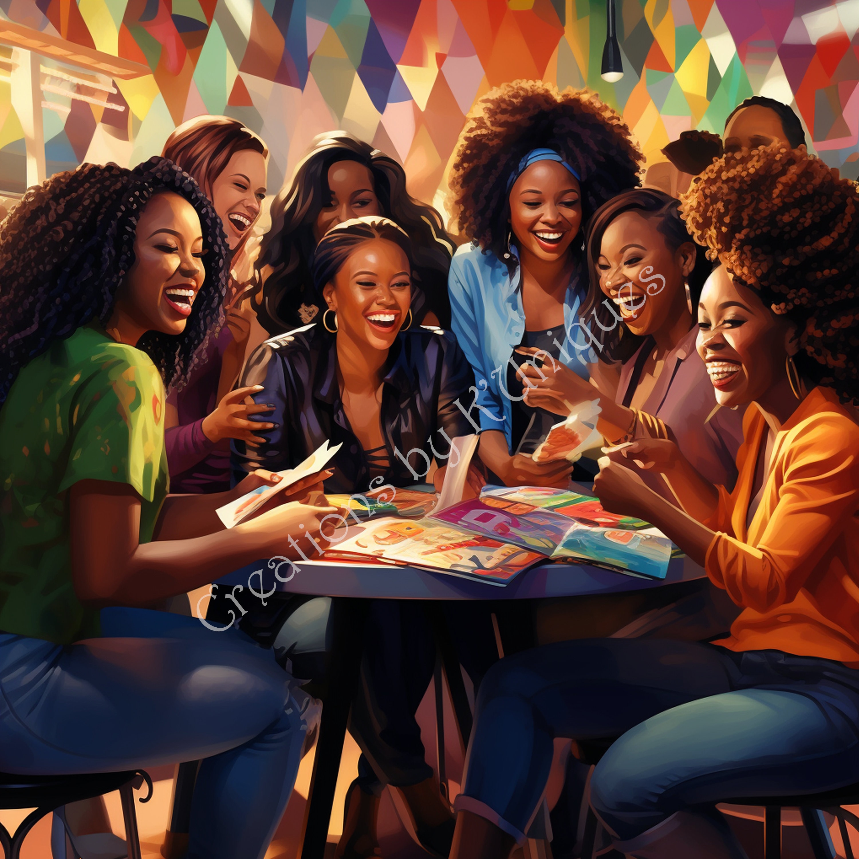 Book Club, Sublimation, Black Girl, Black Woman, PNG, Drinking Wine ...