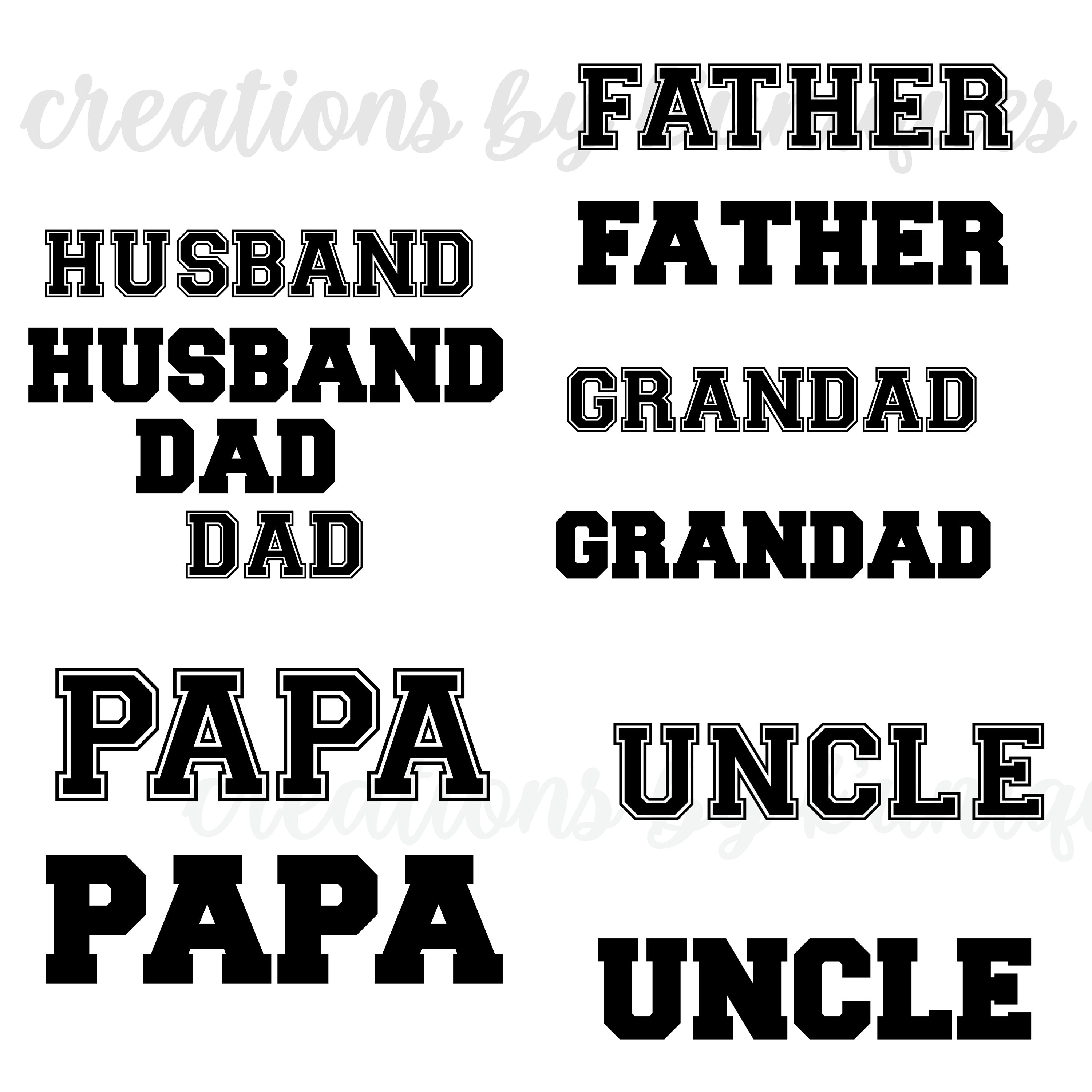 DAD Svg, DAD Life, FATHER Png, Varsity Dad, Freshman Father, Digital ...