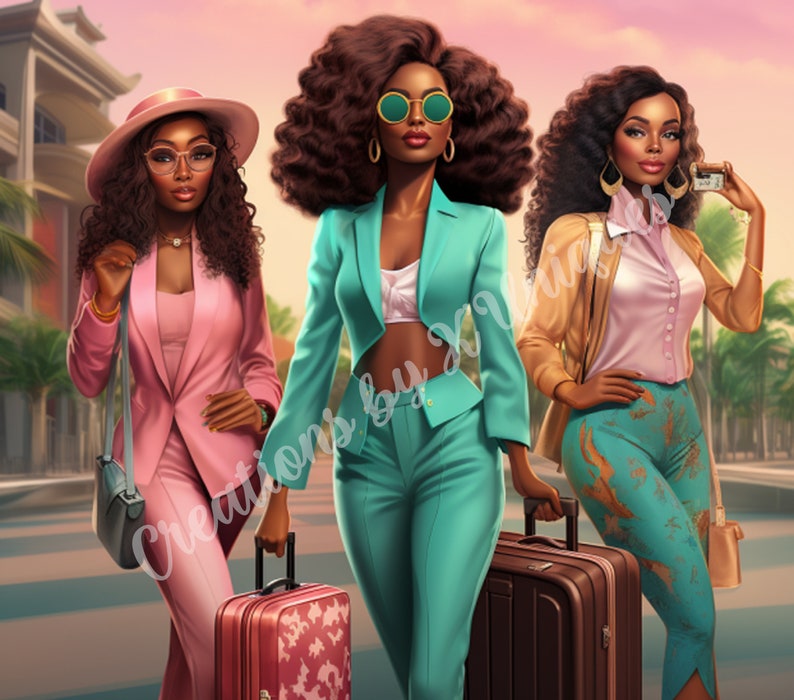 Girls Trip, Sublimation, Black Girl, Black Woman, PNG, Black Girls ...