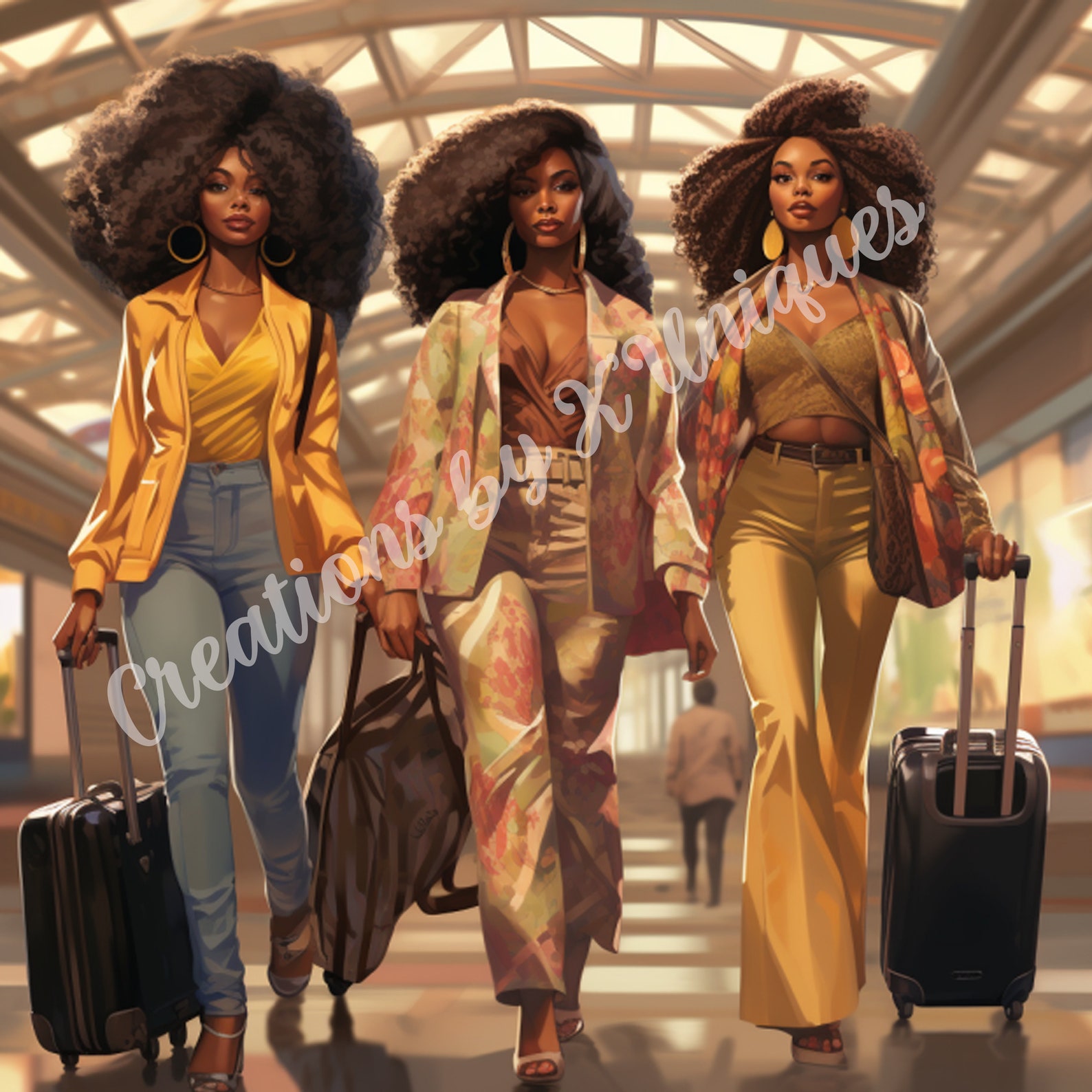 Girls Trip, Sublimation, Black Girl, Black Woman, PNG, Black Girls ...