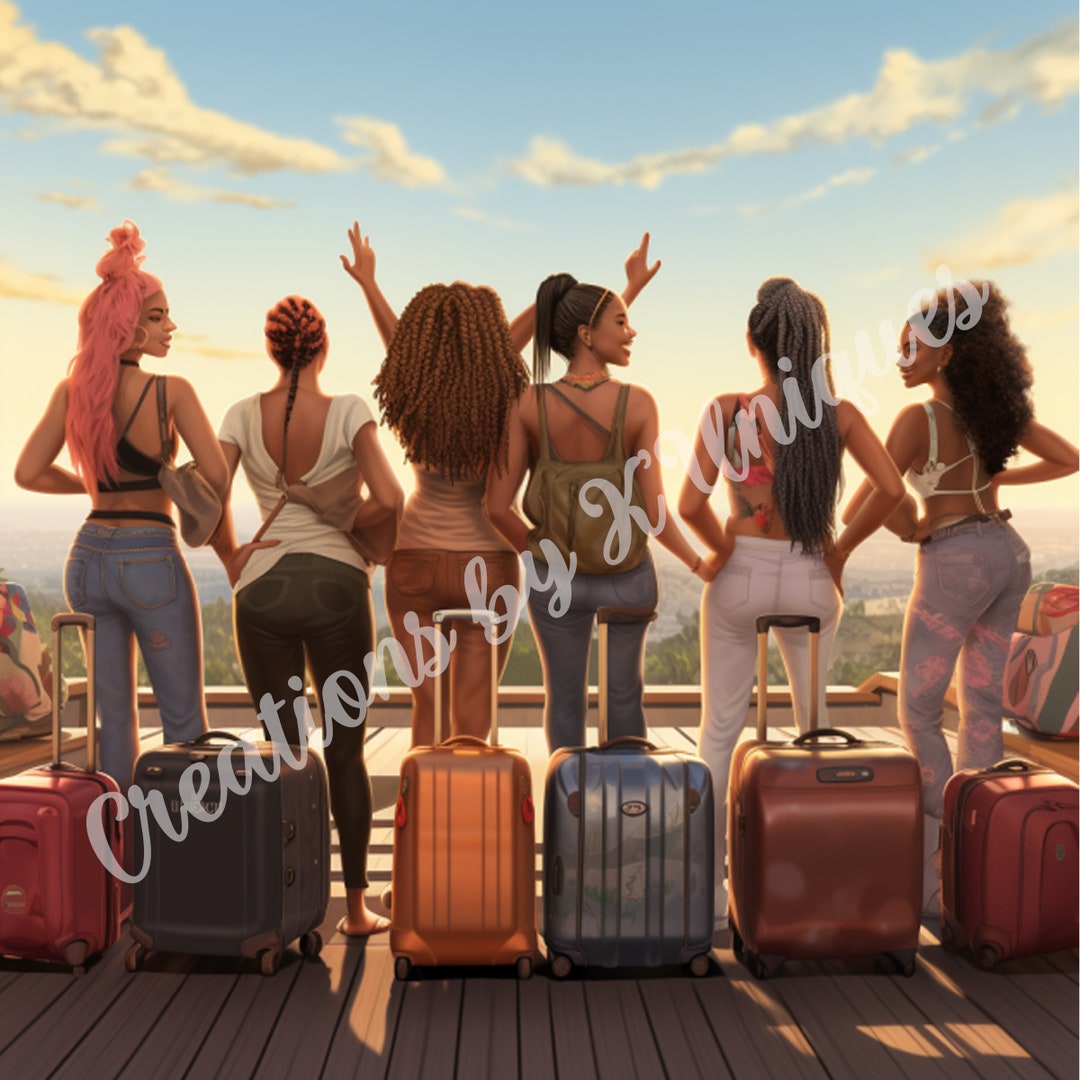 Girls Trip, Sublimation, Black Girl, Black Woman, PNG, Black Girls ...