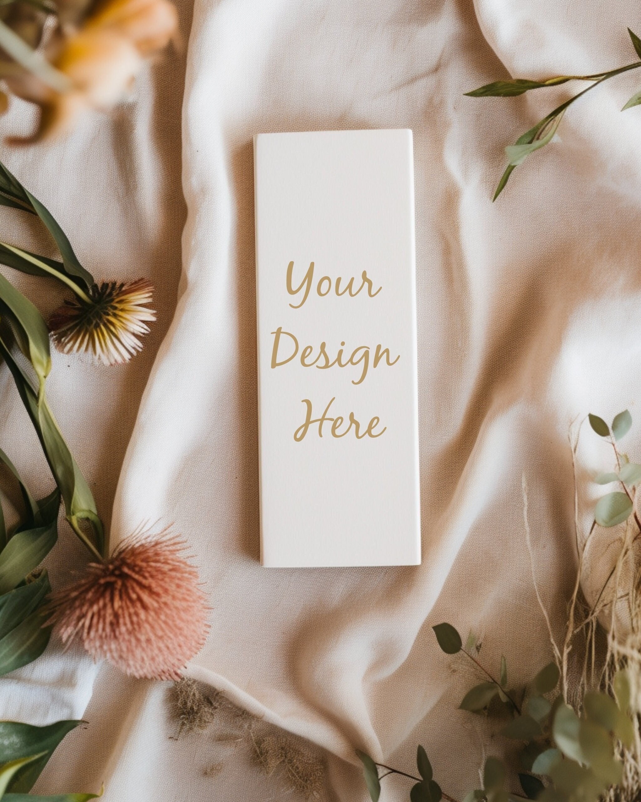 Bookmark Mockup 2x6 Bookmark Mockup Blank Bookmark - Etsy