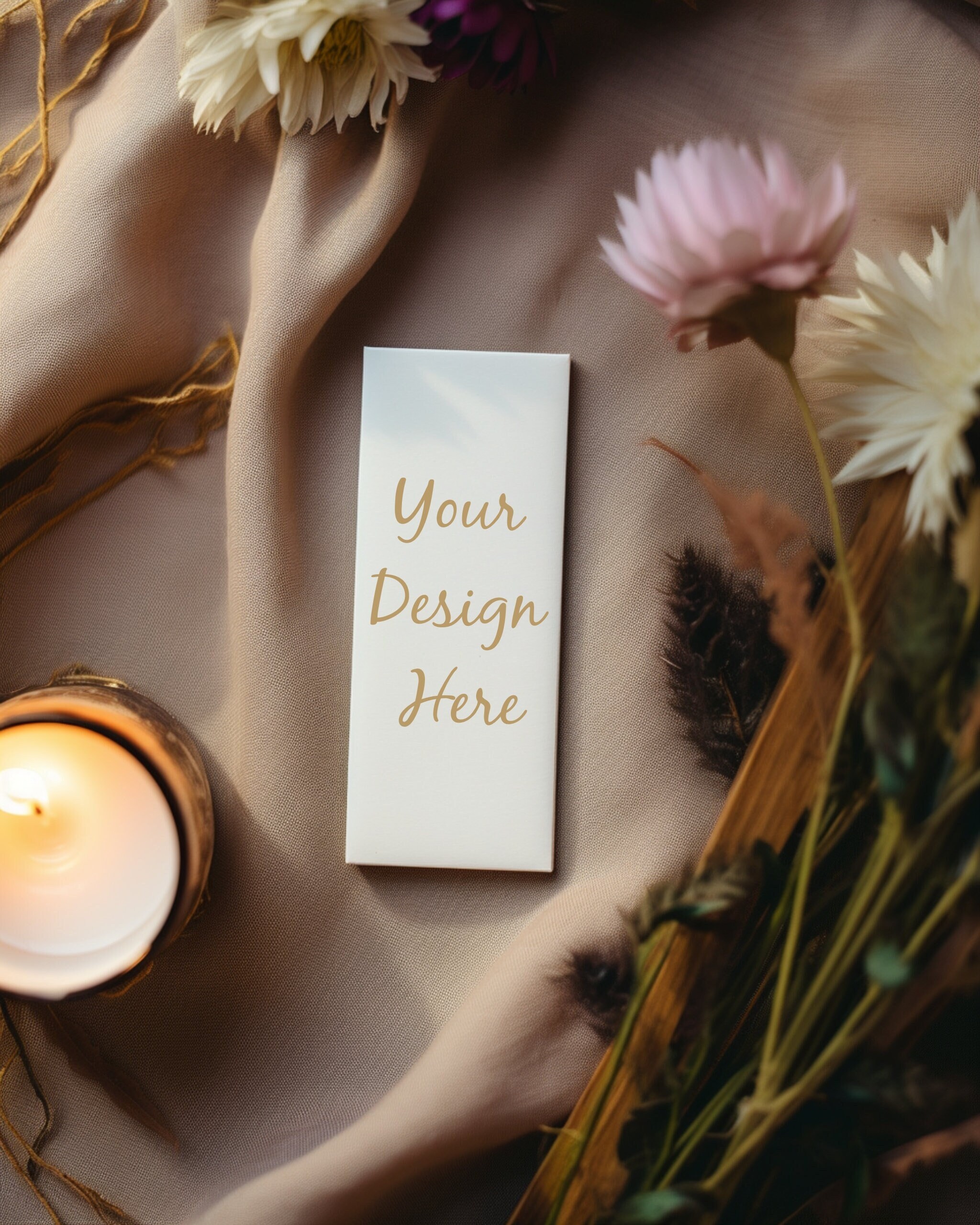 Bookmark Mockup 2x6 Bookmark Mockup Blank Bookmark - Etsy
