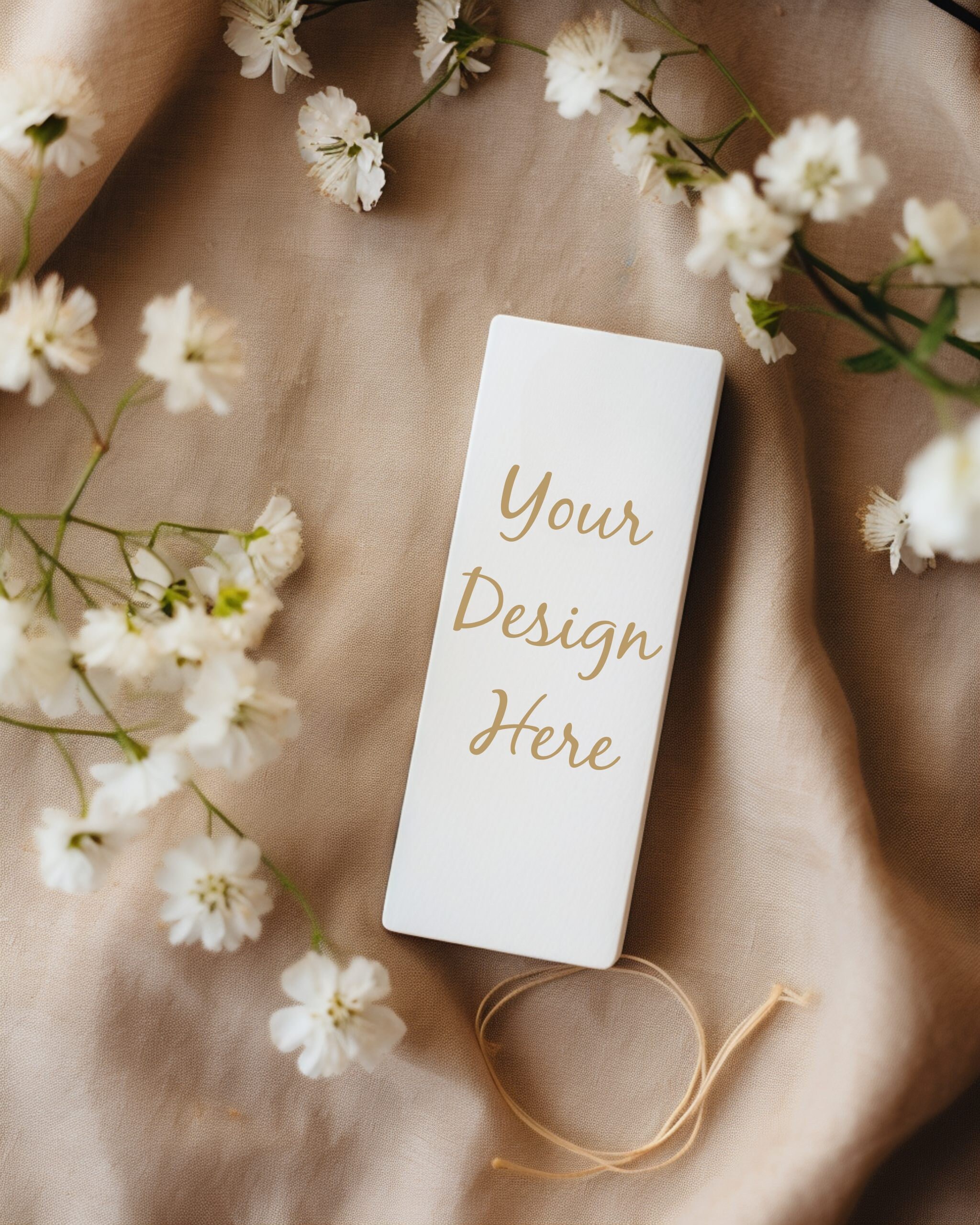 Bookmark Mockup, 2x6" Bookmark Mockup, Blank Bookmark, Stationery ...