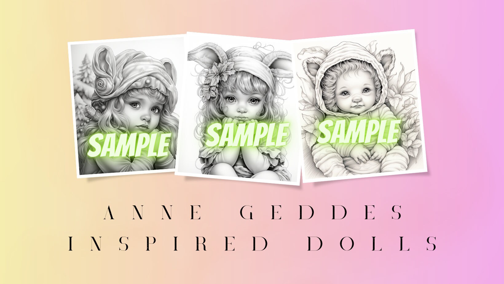 80 Anne Geddes Inspired Dolls Coloring Pages - Etsy 80 Anne Geddes Inspired Dolls Coloring Pages - Etsy
