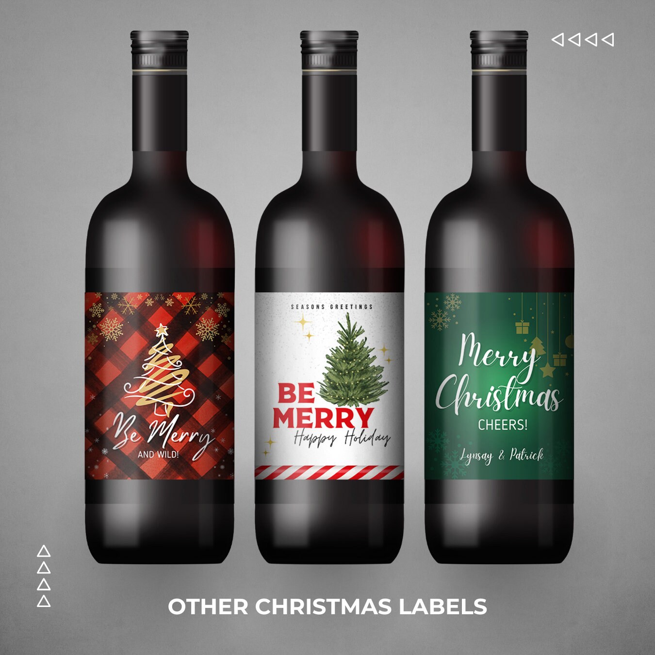 Printable Wine / Whiskey Green Label 4x5 Editable Customize, Unique ...