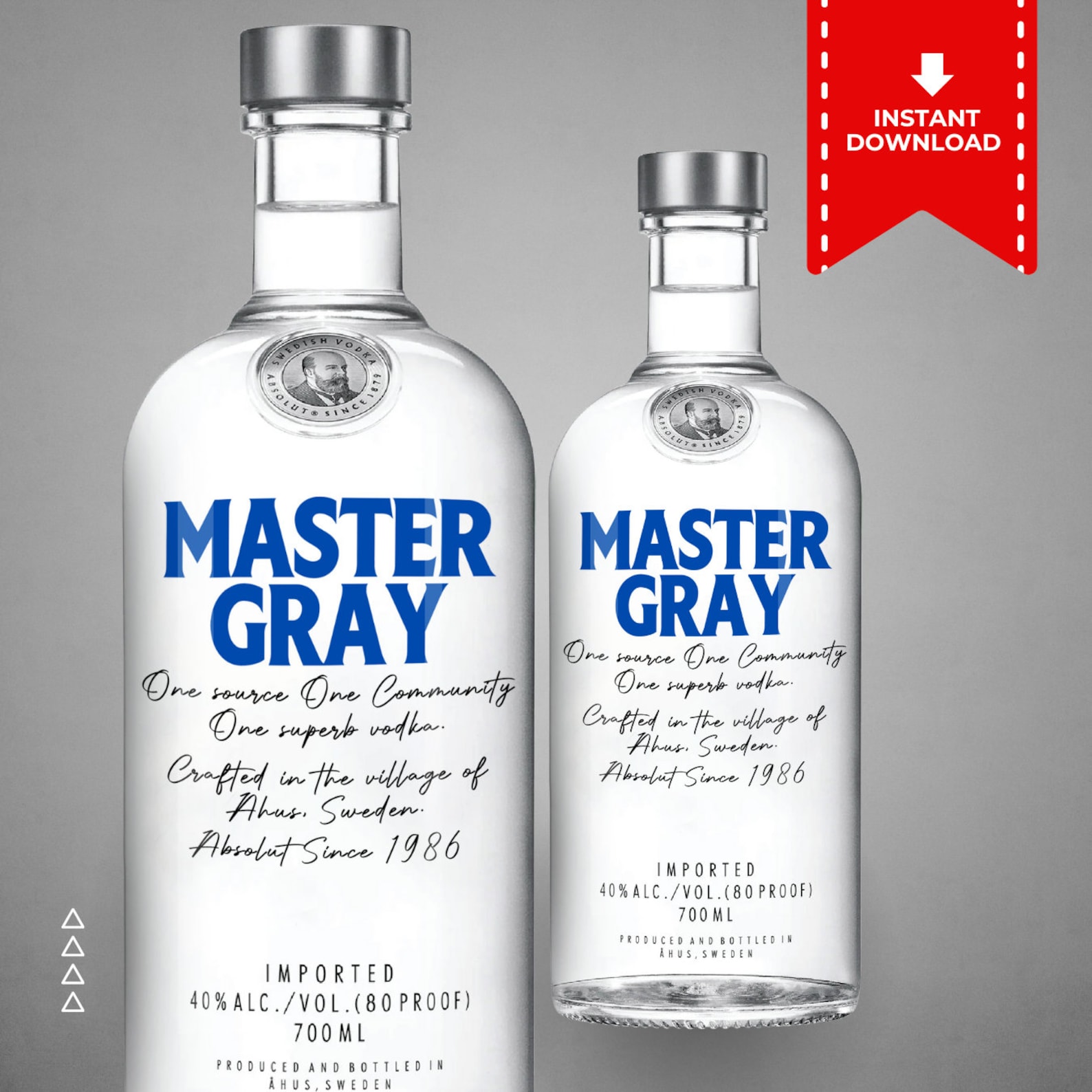 Printable Vodka Label Editable Customize, Vodka Gift Ideas. Birthday ...