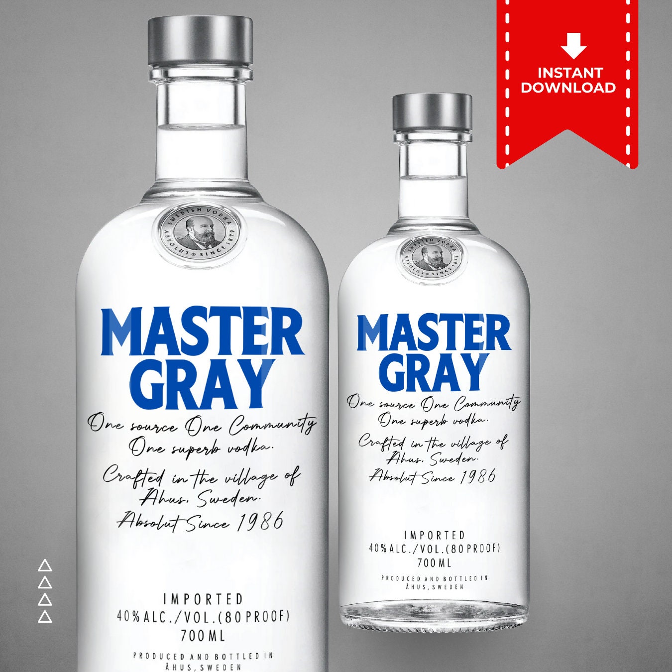 Printable Vodka Label Editable Customize, Vodka Gift Ideas. Birthday ...