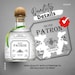 Printable Patron 200ml Bottle Label Editable Customize, Tequila ...
