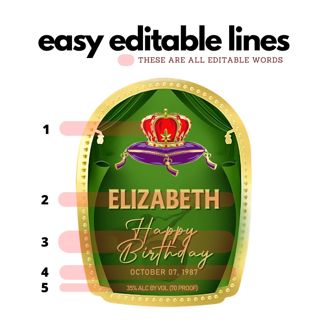 Printable Custom Crown Royal Label Bottle Best Man Crown Royal Label ...