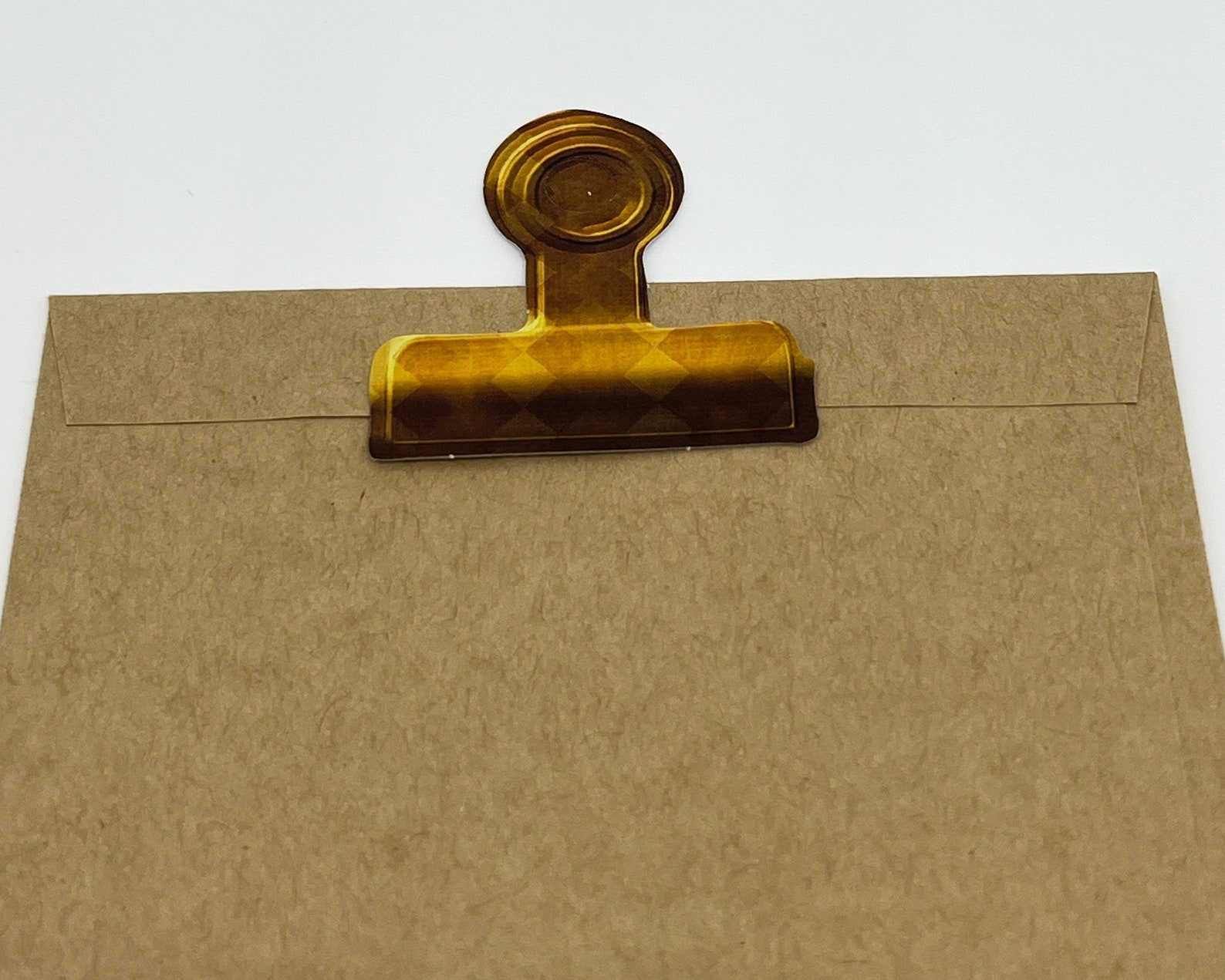 Vintage Effect Binder Clips Stickers, Retro Pattern Binder Clip ...