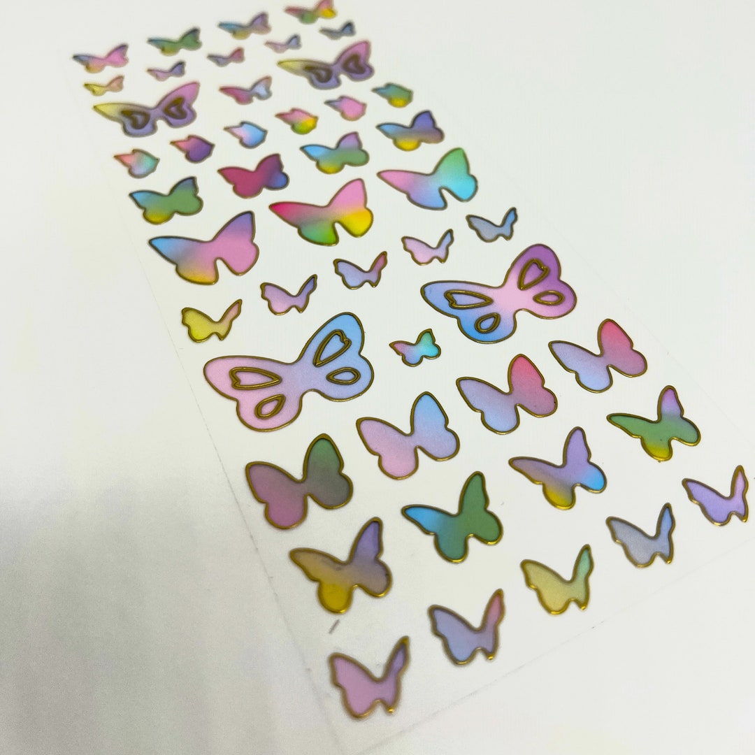 Alphabet Letters/ Butterflies Sticker, Card Making Craft, Scrapbook ...