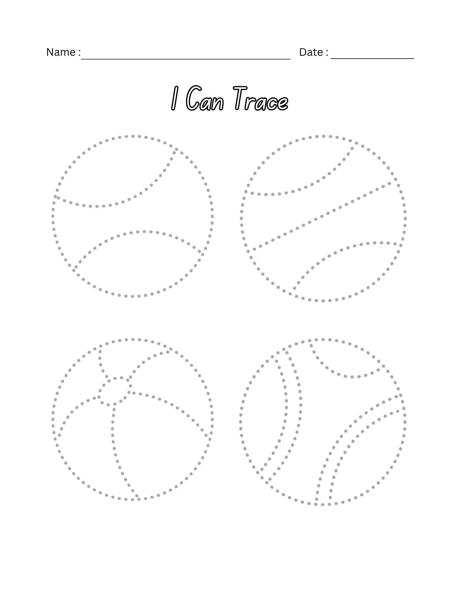 I Can Trace Line, Shapes, Shapes, Fruits, Vehicles, Object , Animal and ...