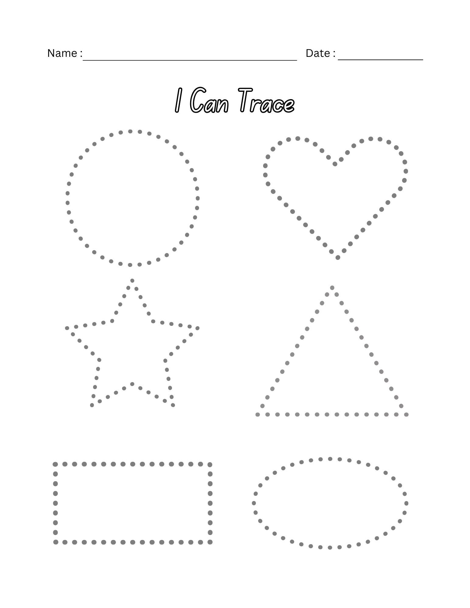 I Can Trace Line, Shapes, Shapes, Fruits, Vehicles, Object , Animal and ...