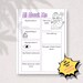 ALL ABOUT ME Sheets for Girls, Printable Activity, Writing Prompt for ...