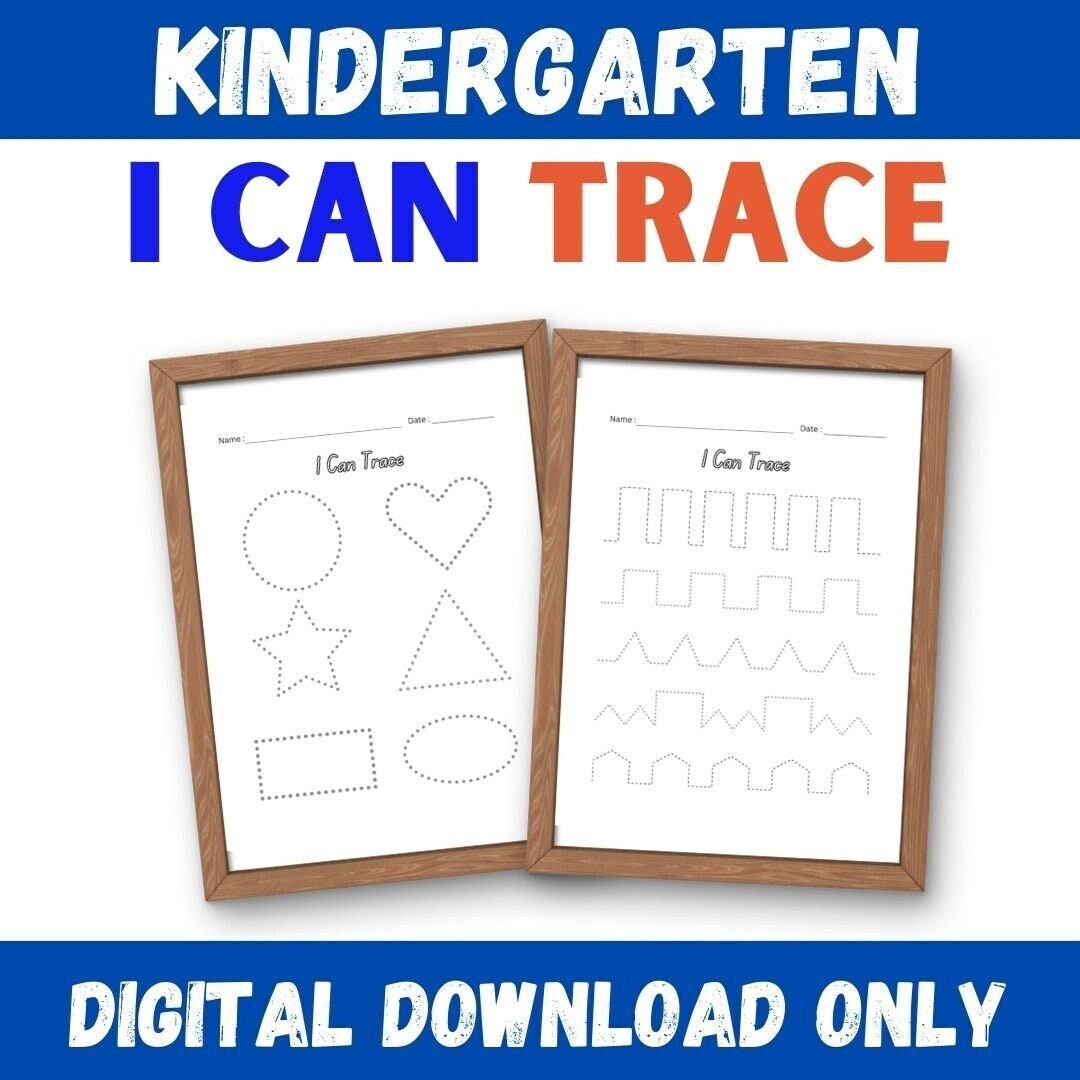 I Can Trace Line, Shapes, Shapes, Fruits, Vehicles, Object , Animal and ...