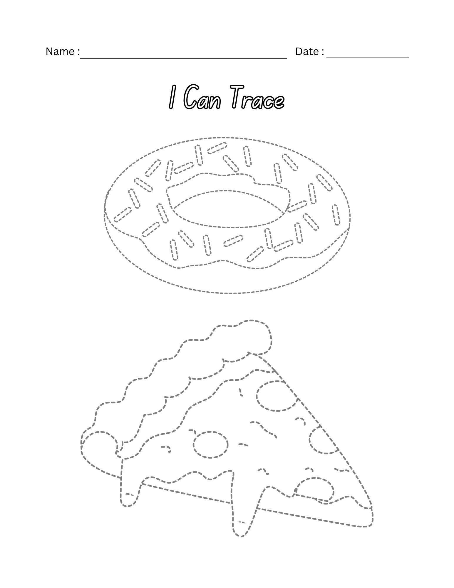 I Can Trace Line, Shapes, Shapes, Fruits, Vehicles, Object , Animal and ...