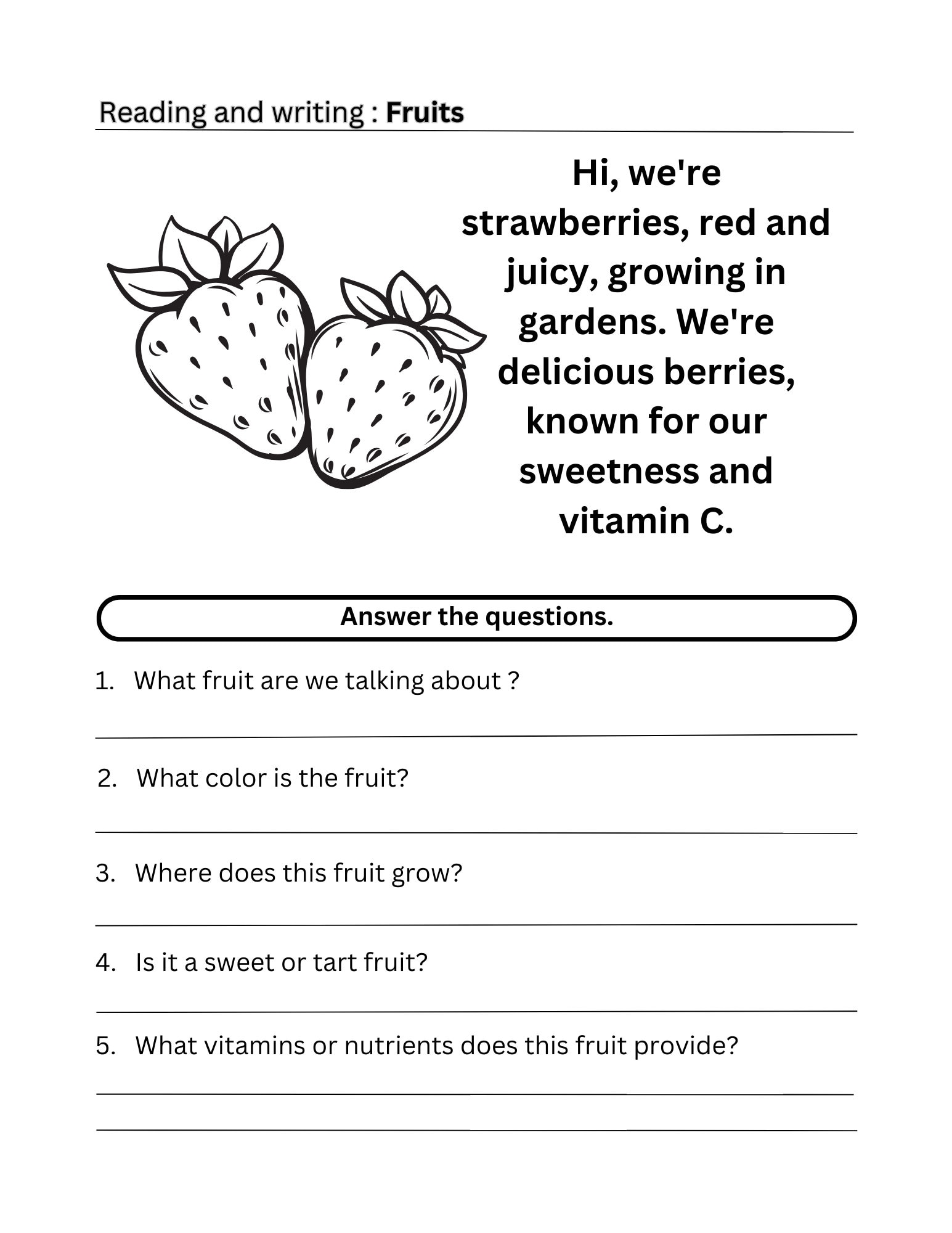 Kindergarten at Home Reading Worksheets Comprehension - Etsy