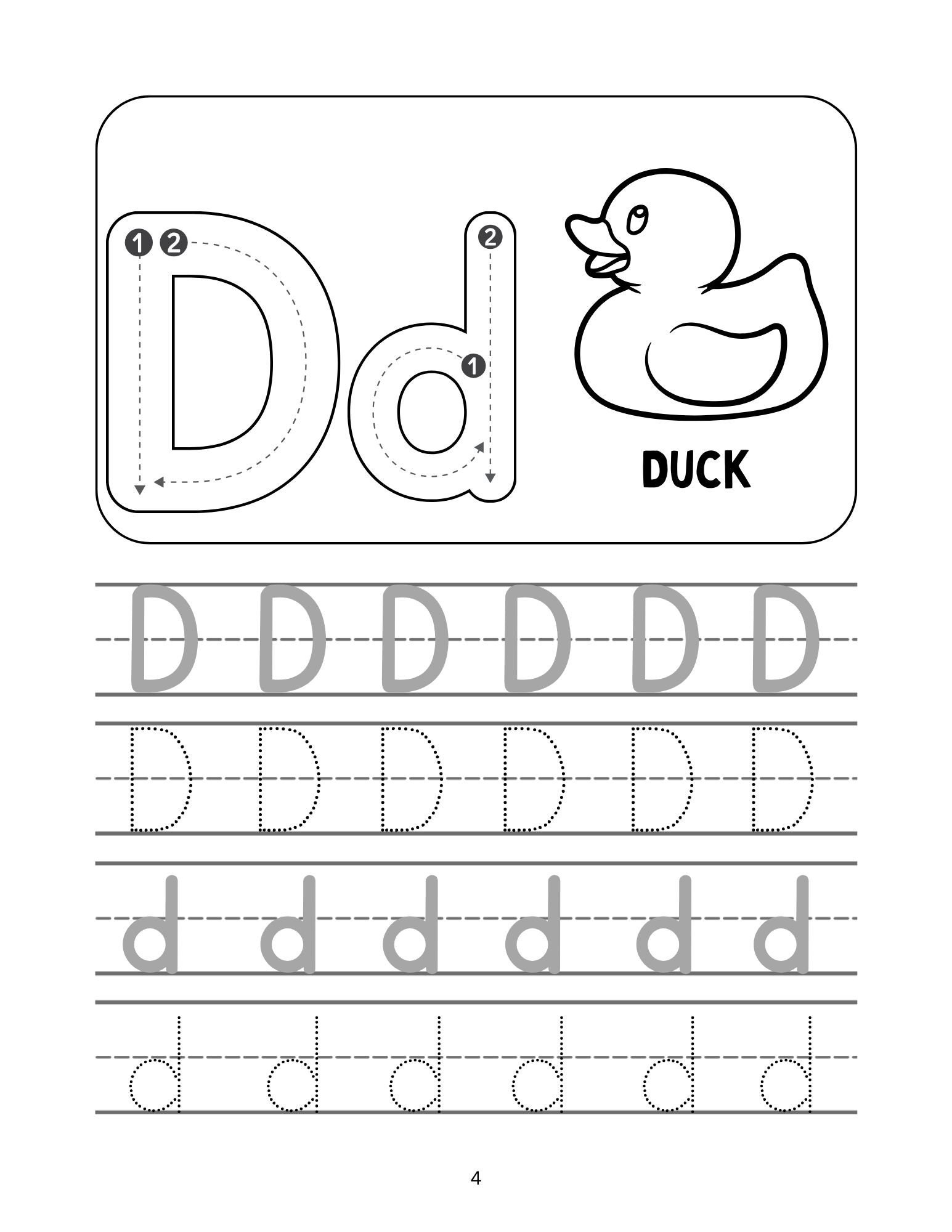 Printable 26 Alphabet Tracing Worksheets, ABC - Etsy