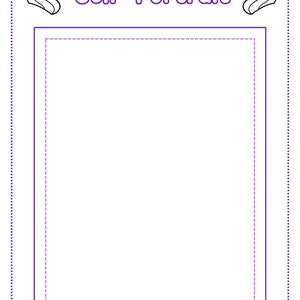 ALL ABOUT ME Sheets for Girls, Printable Activity, Writing Prompt for ...