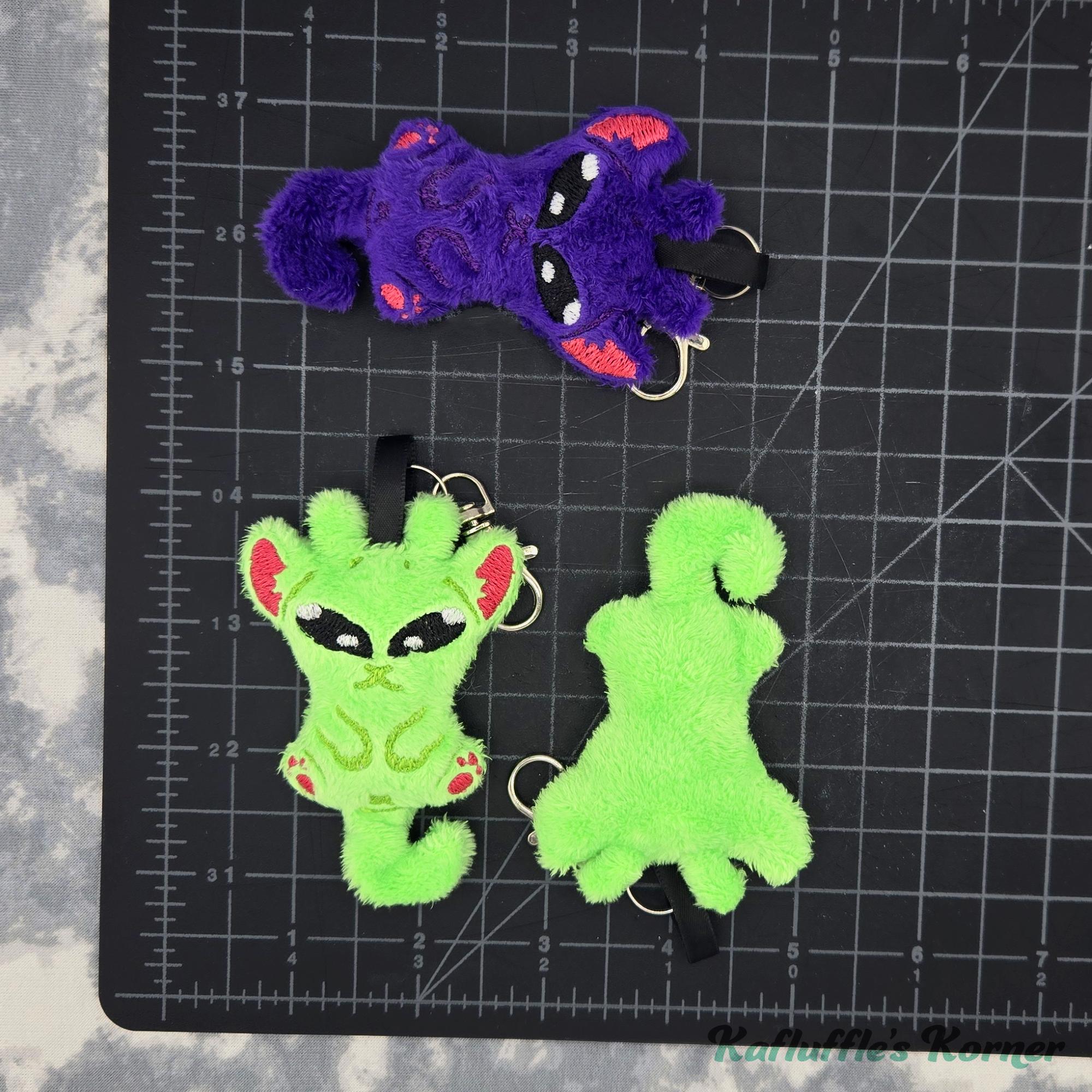 Alien Cat Glorp Plush Keychain - Etsy