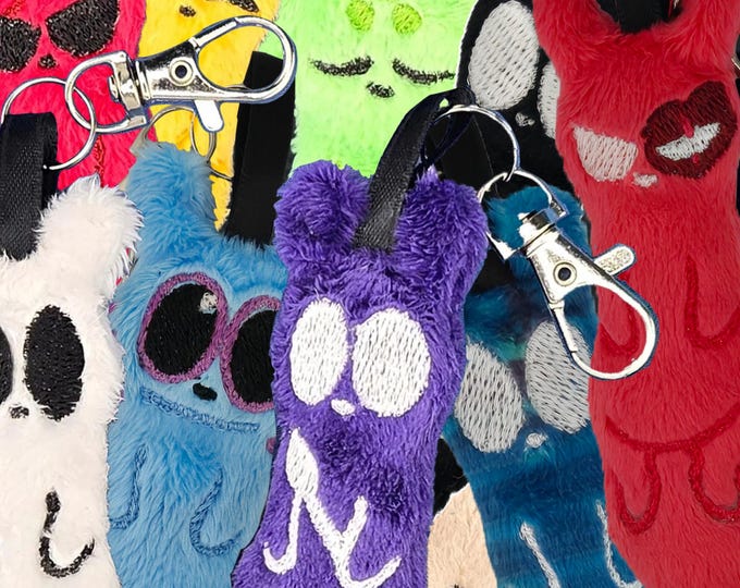 Rain World Iterator & Slugcat Connected Acrylic Charms READ DESCRIPTION ...