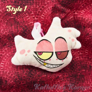 Angel Dust Expressions Hazbin Hotel Plush Keychain - Etsy