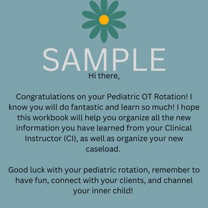 Occupational Therapy Fieldwork Organizer (pediatrics) - Etsy