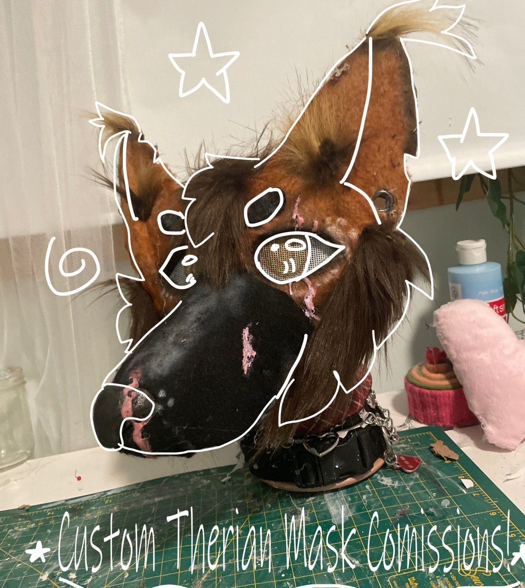 Custom Therian/fursona Mask Commissions CONTACT and READ TOS First - Etsy